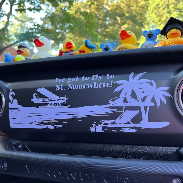 Fully Custom Dashboard Glove Box Vinyl Decal Sticker |fits Jeep ...