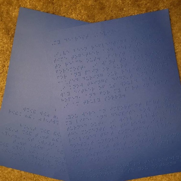 Braille Gift Tags - Etsy