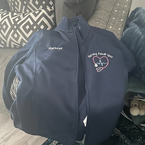 Nurse Jacket | Critical Care Nurse Jacket | RN Zip Sweatshirt | Nurse ...