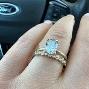 Pinky Ring / 14k Solid Gold Pave Setting Diamond Pinky Ring by - Etsy