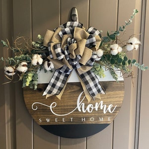 Wooden Welcome Sign With Vintage Charm, Rustic Country Home Decor ...