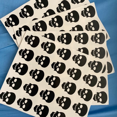 Skull Stickers, Skull Planner Stickers, Skull Sticker Set, Skull ...