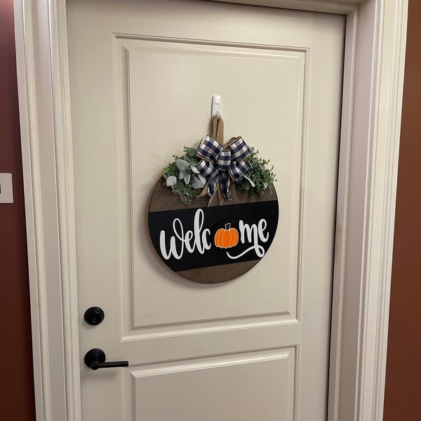 Front Door Decor Interchangeable Sign Interchangeable Holidays ...