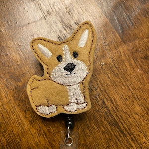 Corgi Badge Reel, Corgi Badge Holder, Corgi Badge, Corgi Butt, Corgi ...