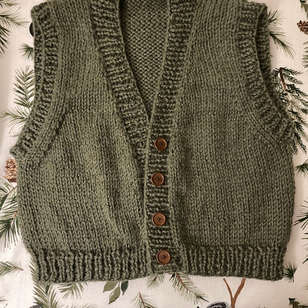 Adventurer Vest Knitting Pattern | Easy Knit Vest Pattern - Etsy