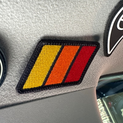 Retro Stripes 70's 80's Bedside 2 Decals Size: 11.6w X 1.9h for Toyota ...