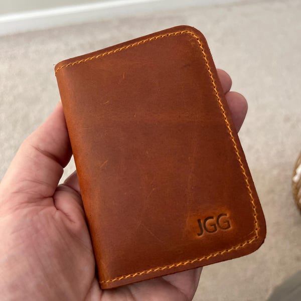 Handmade Slim Front Pocket Wallet, the Wilder Slim Wallet, Antique ...