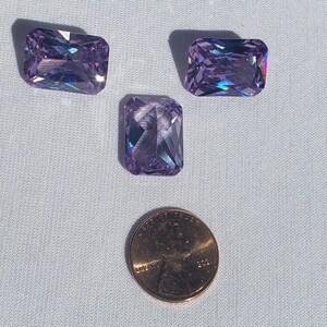 Lab Created Alexandrite Corundum Square Princess Faceted Loose | Etsy