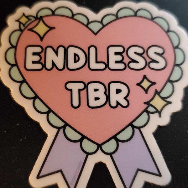 MINI Endless TBR Book Club Sticker L Bookworm Sticker | Bibliophile ...