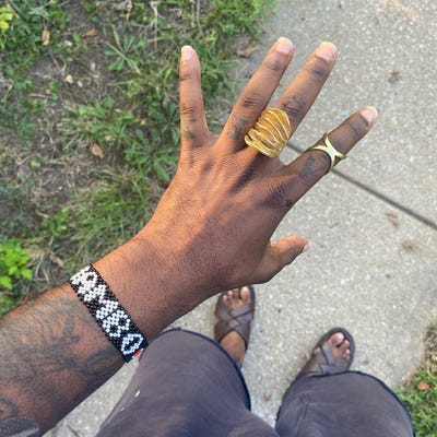 Arabic Numbers Signet Ring Symbols Adjustable Ring Antique Silver ...