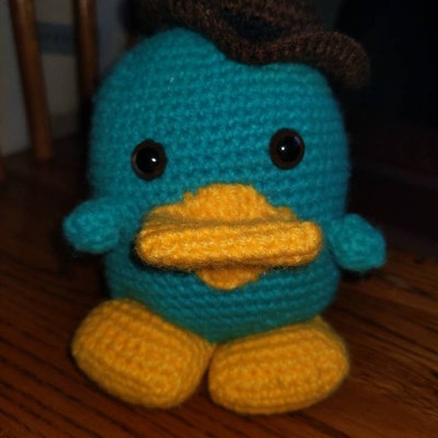 Perry the Platypus Crochet Pattern, Phineas and Ferb Pattern, Ducky ...