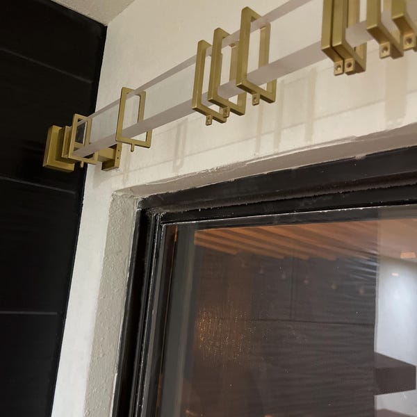 Acrylic Metal Rectangular Curtain Ring - Etsy