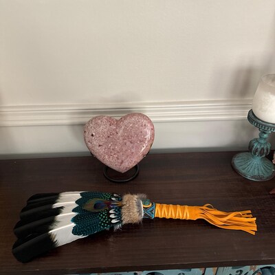 Besom Altar Magic Witch Broom. Beautifully Adorned With Crystals ...