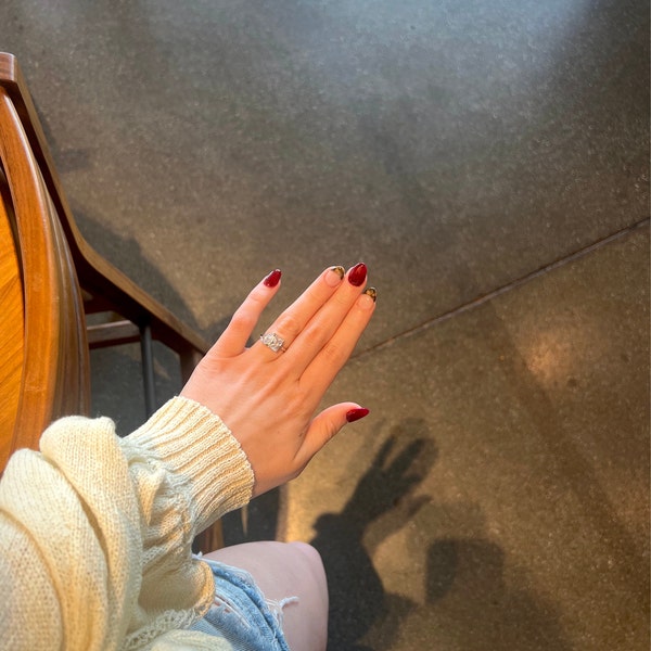 Elegant Double Stone, Purity Ring - Etsy