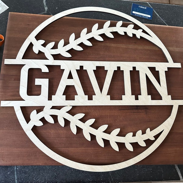 Baseball Name Sign, Nursery Decor, Personalized Wood Sign, Personalized ...