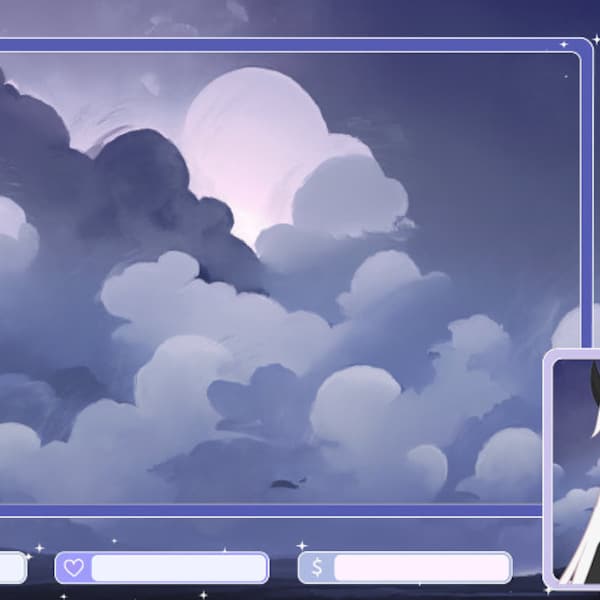 Animated Winter Twitch Stream Package: Cute Alerts, Blue Panels, Snow ...