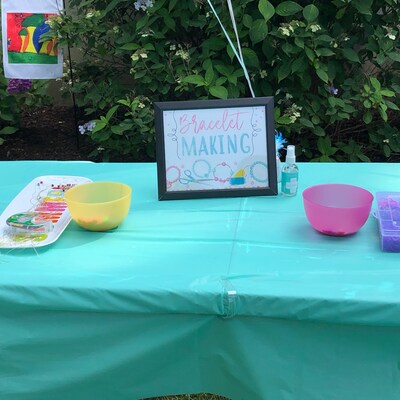 Bracelet Making Sign / Craft Station / Digital File / Printable / PJ ...