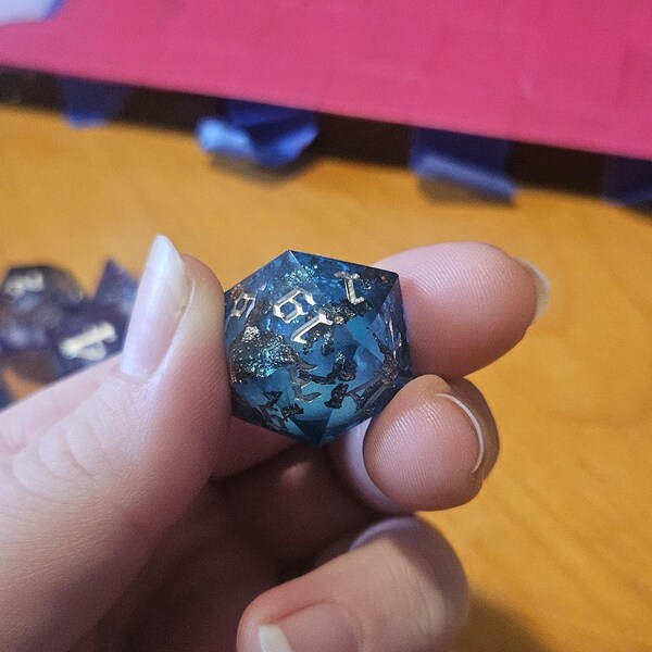 Dnd Dice Set Dragon Eye Liquid Core for D&d Gifts , Liquid Core ...