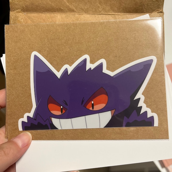 Anime Mascots Peeker Sticker | Anime Peeking Decal - Etsy