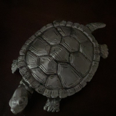 Hastings Pewter Company Lead Free Pewter Turtle Figurine Flat Land ...
