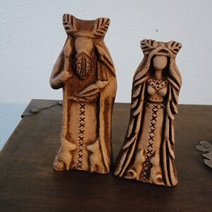 Freya and Odin Statue / Odin and Freya Figurines Are Made of - Etsy