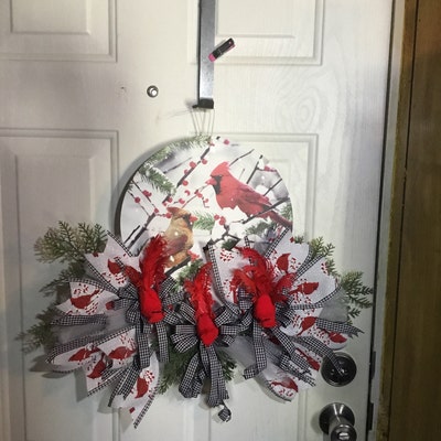 Red Cardinal 12 Inch Metal Sign, Red Cardinal, Christmas Sign for ...