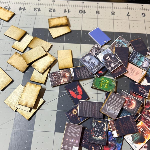 Mini Foam Core Books: Laser Cut Blanks for Ornaments, TBR Jars, Book ...