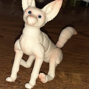 Small Fox Pet BJD Pet Animal for 1/12 1/8 1/6 1/4 1/3 Bjddoll & Blythe ...