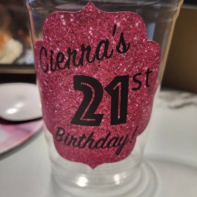 21st Birthday Cups, Twenty First Birthday Cups, 21st Birthday Party ...