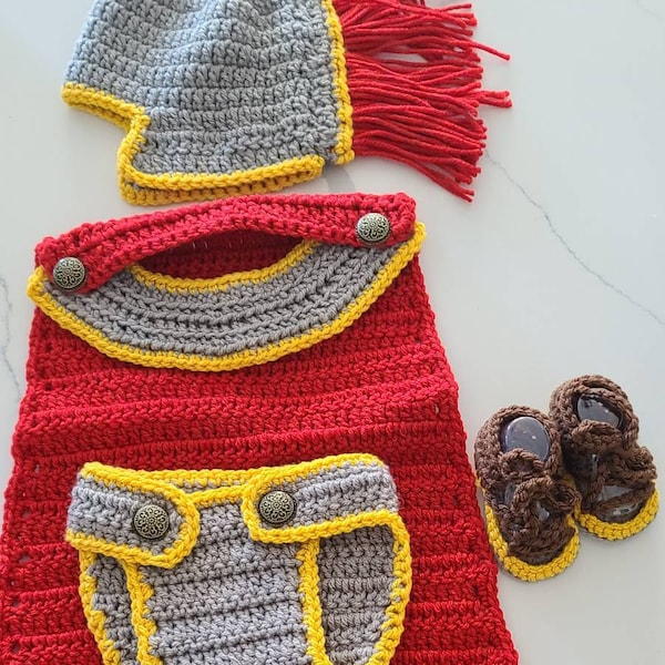 Roman Gladiator Baby Costume / Baby Shower Gift / Photo Shoot / Soldier ...