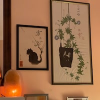 Japanese Frog Poster Sets Japanese Animal Decor Oriental - Etsy