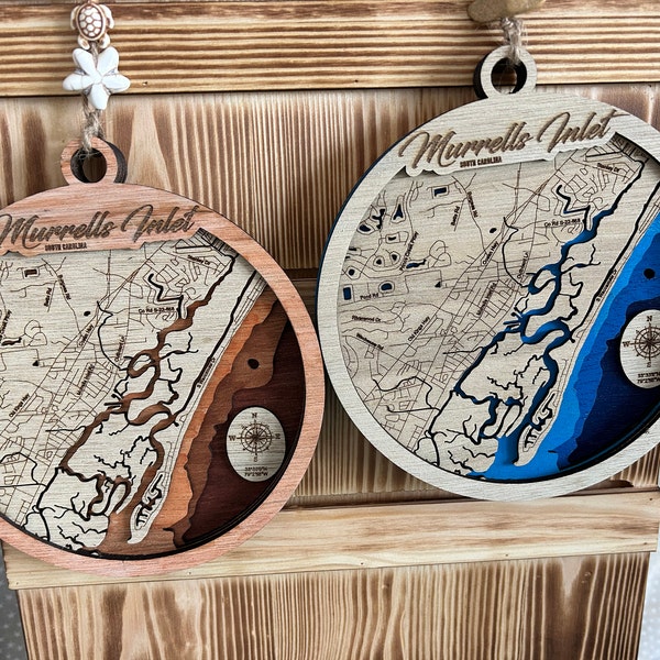 Layered Map Cass Lake in Michigan Svg, Lake Map Svg, Glowforge Map Svg ...