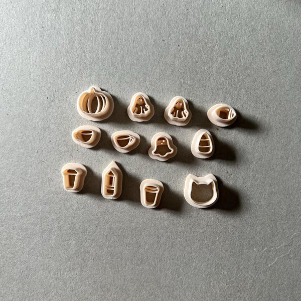 Fall Tiny Mini Clay Cutter (0.375 Inch) | Micro Cutter Embossing ...