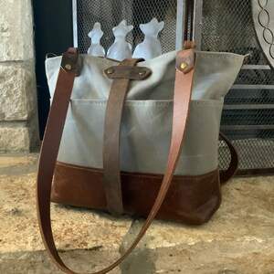 The Jade Slip Thru Tote Handmade Leather Tote Bag Green Leather ...