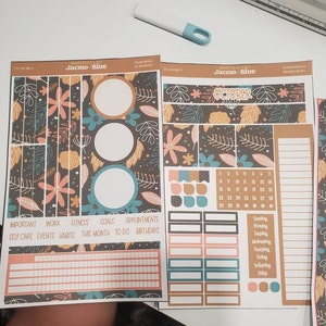 Steps Weekly Tracker Planner Stickers Fitness Tracking Plum Paper ...