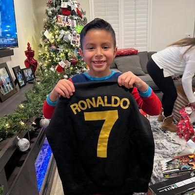 Kids Ronaldo Inspired Soccer T Shirt Footy Merch Ronaldo Tees Boys ...