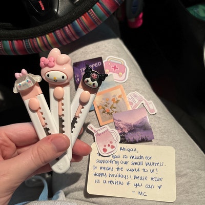 Kawaii Cute Cat Mini Paw Box Cutter, Retractable Safety Tool, Utility ...