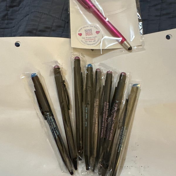 Set of 12 Bright and Cheerful Stylus Pens With Scripture Reminder to ...