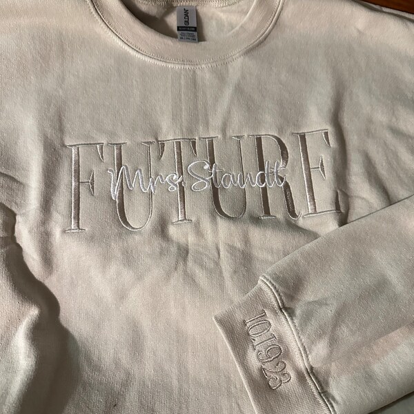 Future Mrs Sweatshirt-mrs Sweatshirt-bride Sweatshirt-embroidered ...