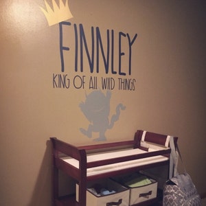 Where the Wild Things Are Inspired Decal Custom Name Decal - Etsy