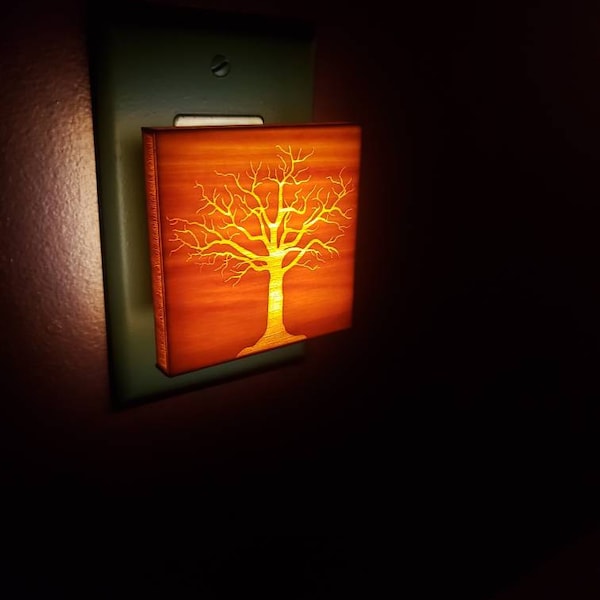 Tree Night Light, Bonsai, Rustic Decor, Tree of Life - Etsy
