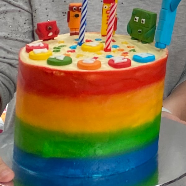 Handmade Edible Number Blocks Numberblocks Cake Topper Decoration ...