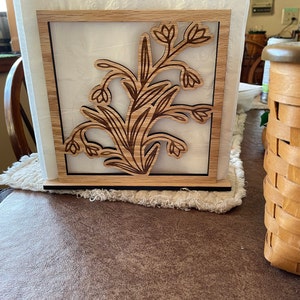 Wood Nativity Scene, Rustic Laser Cut Maple Wood Nativity Scene ...