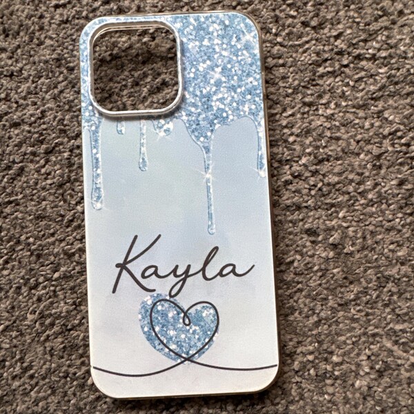 Personalised Phone Case iPhone 13 Shinee Hearts Custom Name Initials ...