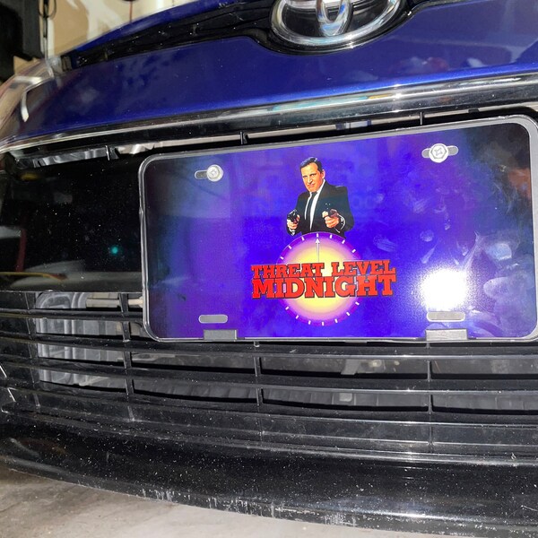 Threat Level Midnight - License Plate - (the Office-themed) - Etsy