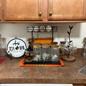 Coffee & Tea Bar Wall Sign, Home and Office Wall Decor, Break Room ...