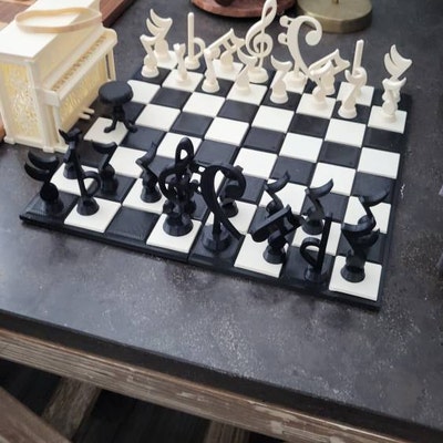 Musical Chess Set Chess Set Notes - Etsy