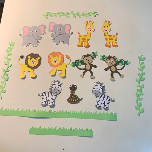 Jungle Animals SVG, Safari SVG, Giraffe Svg, Lion Svg, Elephant Svg ...