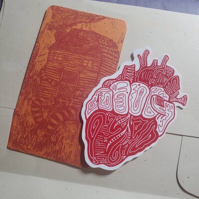 Ramshackle Glory Heart Fist Keep on Loving Sticker waterproof - Etsy