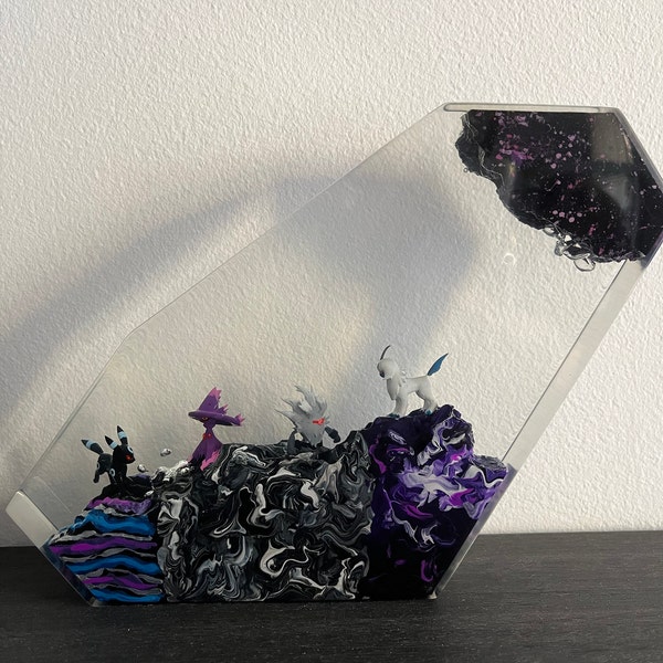 Resin Lamp Eevee Evolution, Pokemon Gifts, Custom Night Light, Resin ...